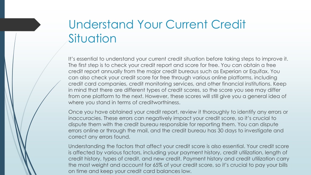 PPT - Improve Your Credit Score PowerPoint Presentation, free download ...