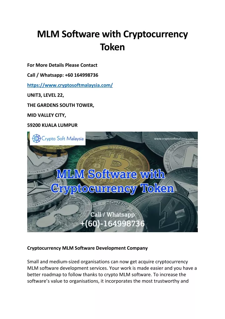 PPT - MLM Software with Cryptocurrency Token PowerPoint Presentation ...