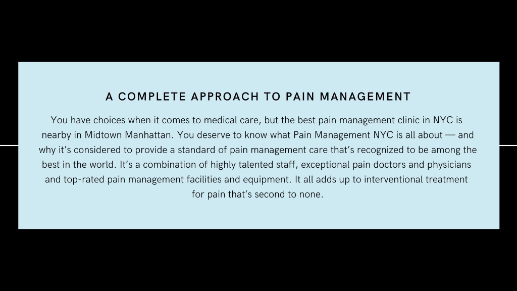 PPT - Pain Management NYC PowerPoint Presentation, free download - ID ...