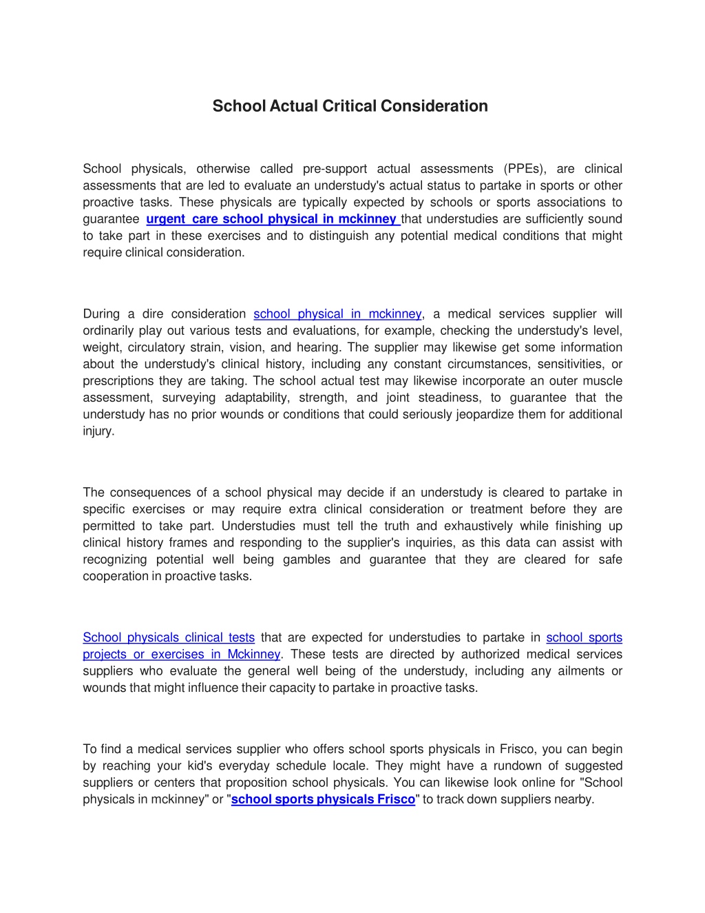 PPT - School Actual Critical Consideration PowerPoint Presentation ...