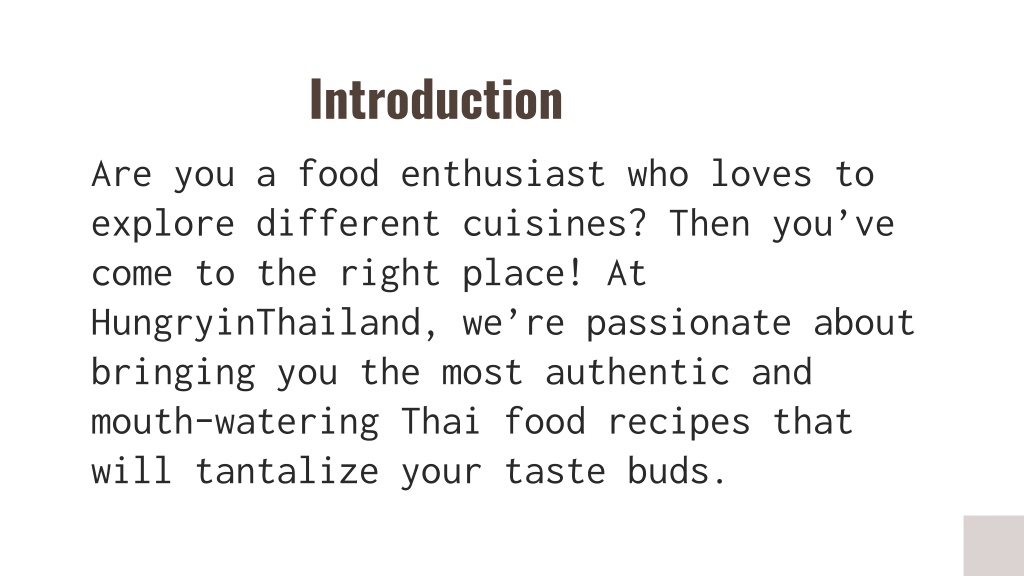 PPT - Explore Thai Food Recipes - Hungry in Thailand PowerPoint ...