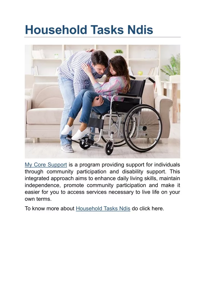 PPT - Household Tasks Ndis PowerPoint Presentation, free download - ID ...