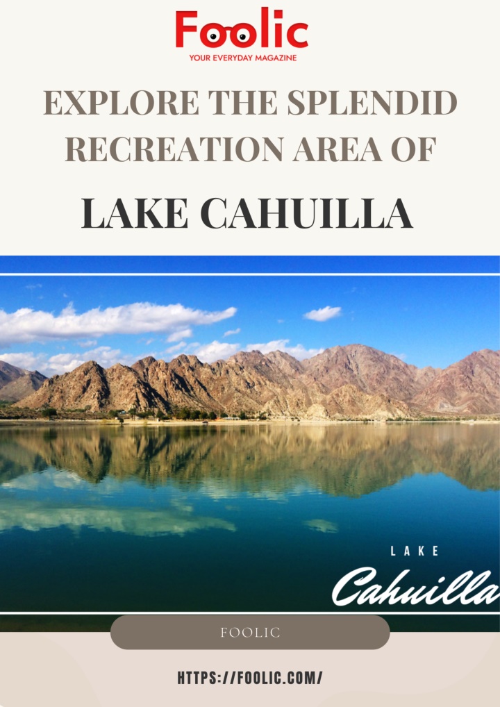 PPT - EXPLORE THE SPLENDID RECREATION AREA OF LAKE CAHUILLA PowerPoint ...