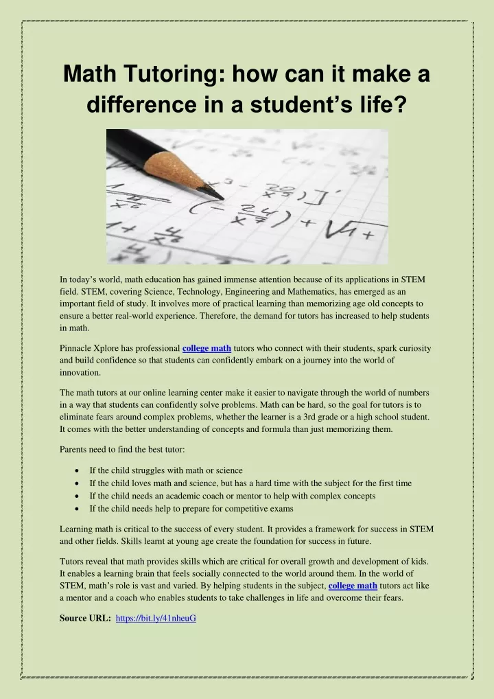 PPT - Get the best math tutoring services PowerPoint Presentation, free ...