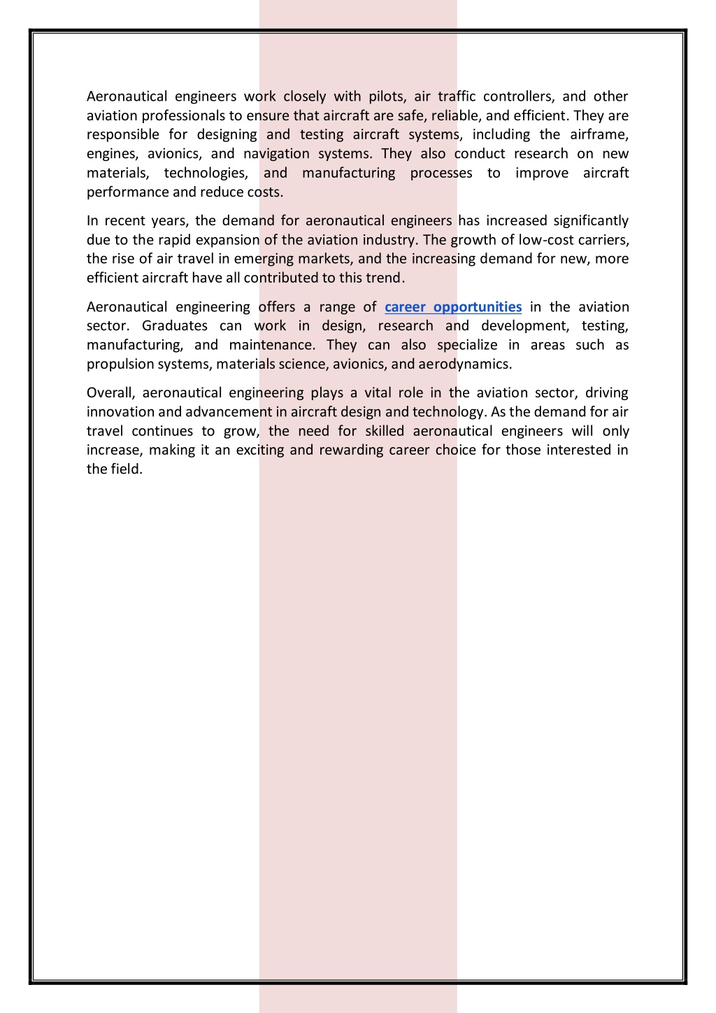 PPT - The scope aeronautical engineering in the aviation sector ... PPT - The scope aeronautical engineering in the aviation sector ...