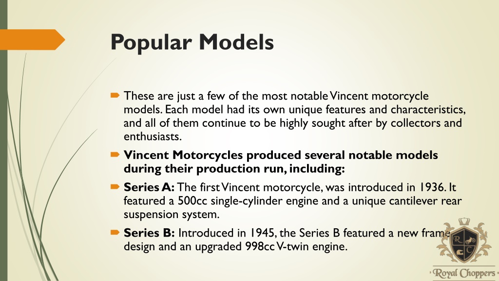 PPT - everything you need to know about vincent motorcycles PowerPoint ...