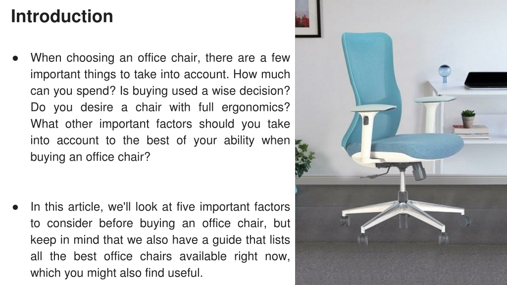 PPT - Tips to Choose Office Chair PowerPoint Presentation, free ...