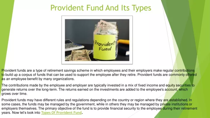PPT - Provident Fund And Its Types PowerPoint Presentation, free ...