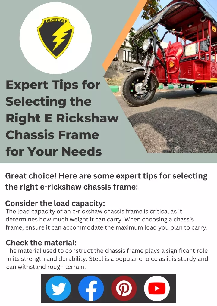PPT - How to Choose the Right E Rickshaw Chassis Frame for You ...