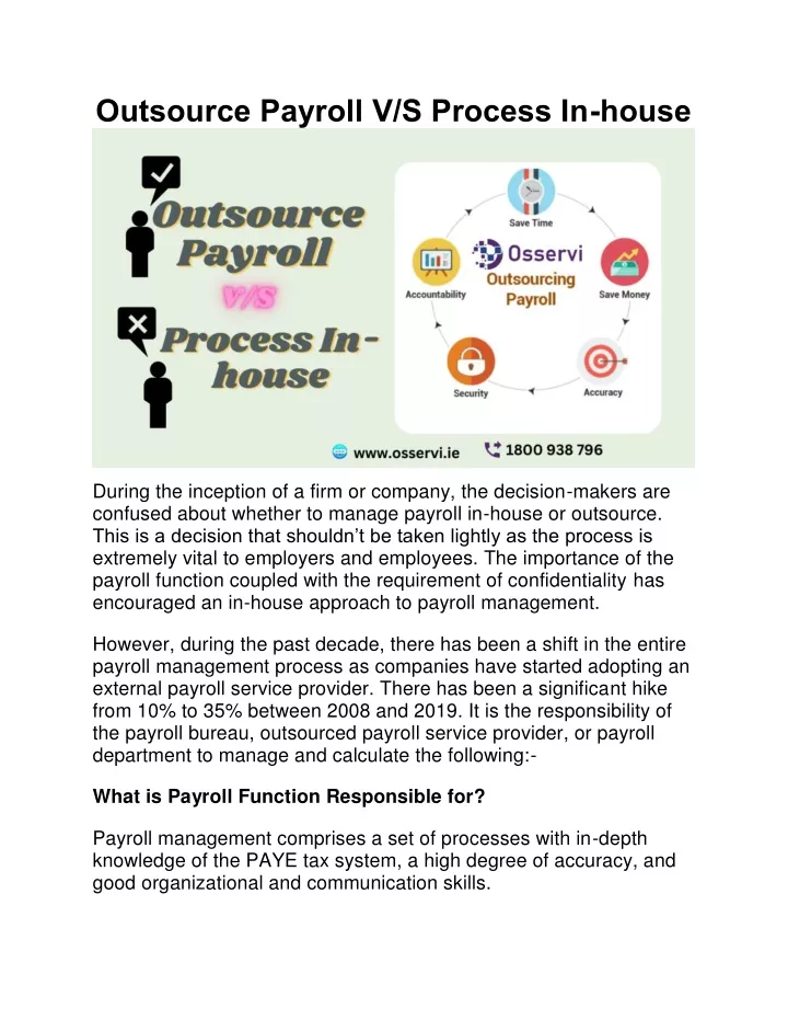 PPT - Outsource Payroll VS Process Inhouse PowerPoint Presentation, free download - ID:12122185
