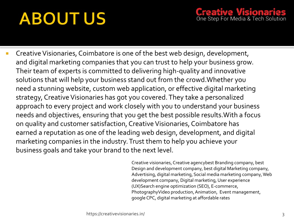 PPT - Creative Visionaries - Best Digital Marketing & Website Development Company PowerPoint ...