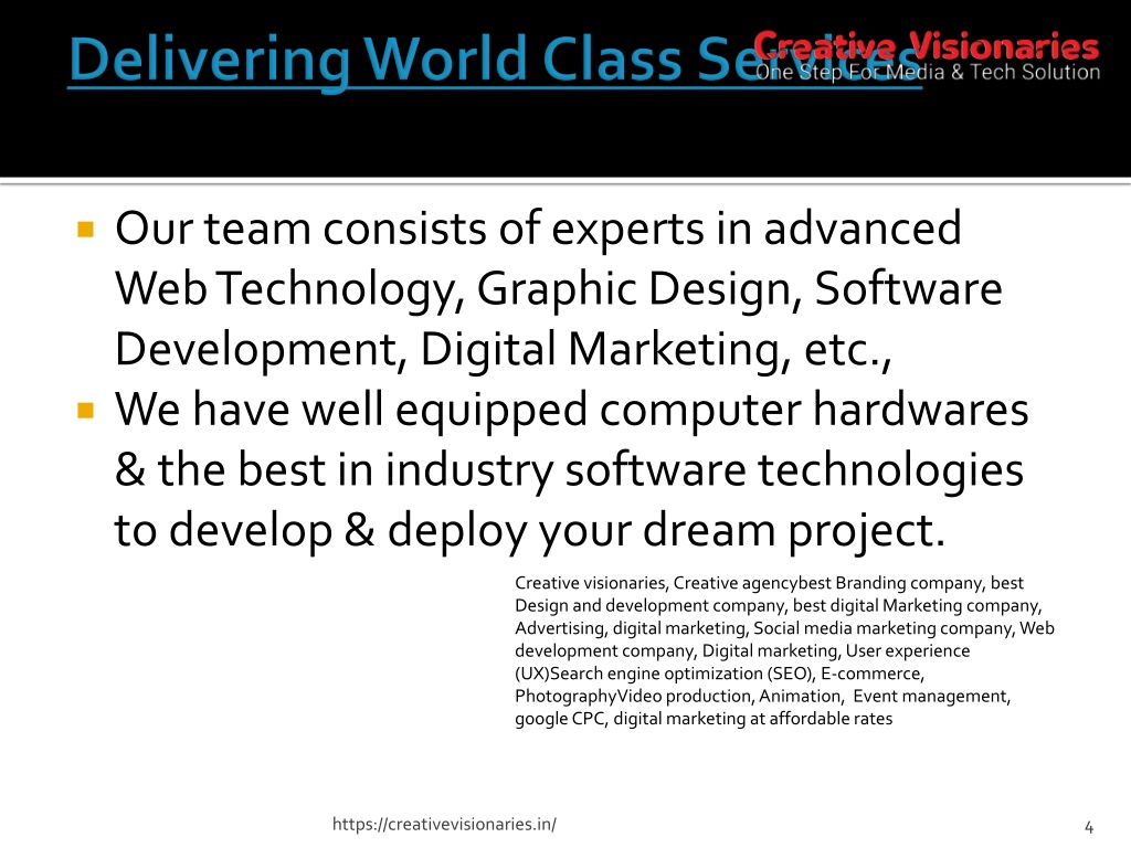 PPT - Creative Visionaries - Best Digital Marketing & Website ...