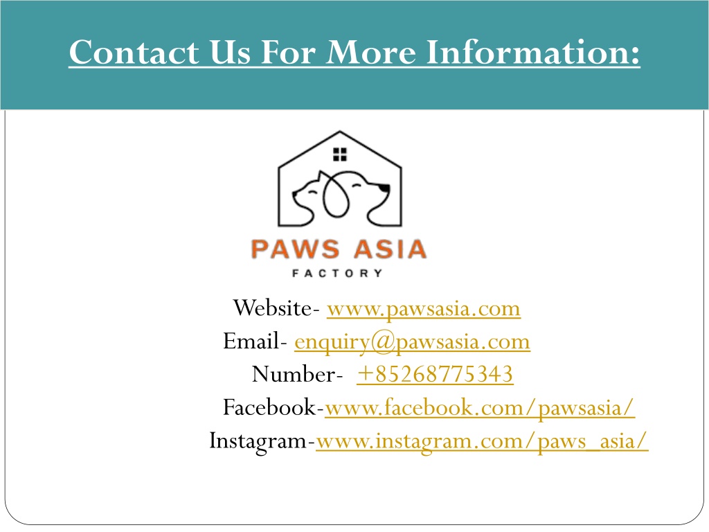 PPT - Stylish Pet Toys for your Retail Store | PAWS ASIA PowerPoint Presentation - ID:12122853