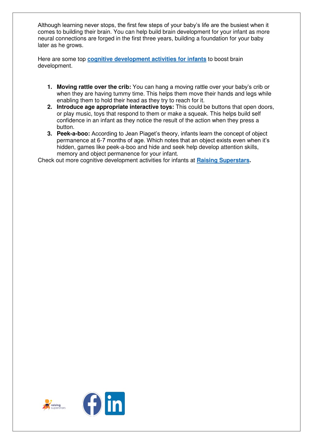 PPT Maximizing Brain Development Top Cognitive Activities For 