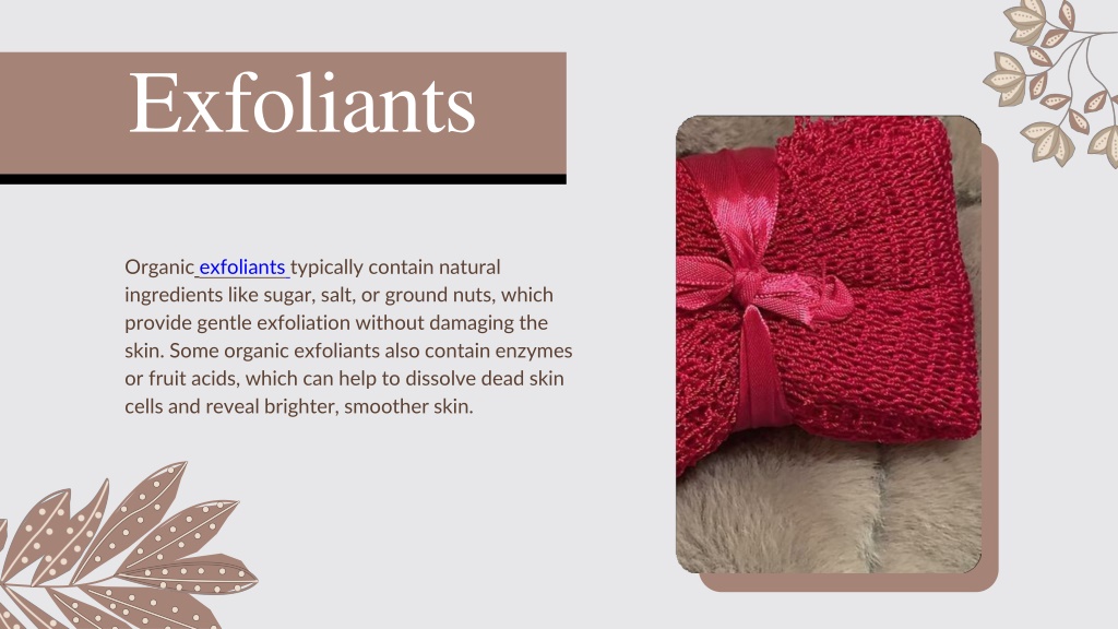 PPT - Organic Skincare Products Help to Detoxify Skin PowerPoint ...