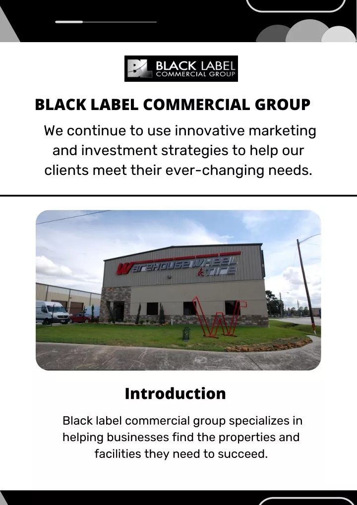 PPT - Commercial Real Estate Sale in Houston | Black Label Commercial ...