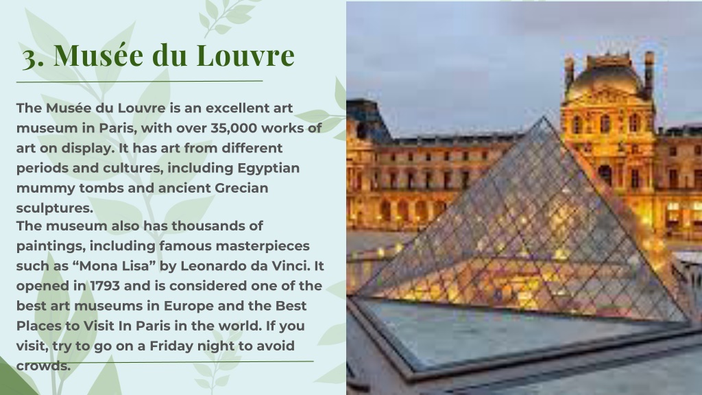 PPT - Top 10 Best Places to Visit In Paris ppt PowerPoint Presentation ...