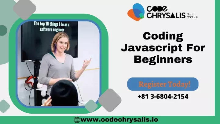 Ppt Coding Javascript For Beginners Join Today Code Chrysalis Powerpoint Presentation Id