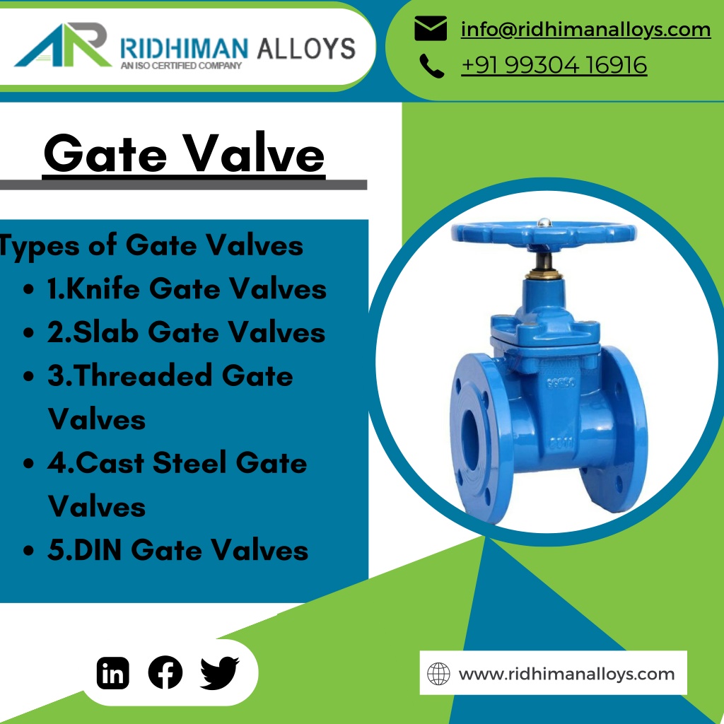 PPT - Ball Valves | Butterfly Valves | Gate Valves - Ridhiman Alloys ...