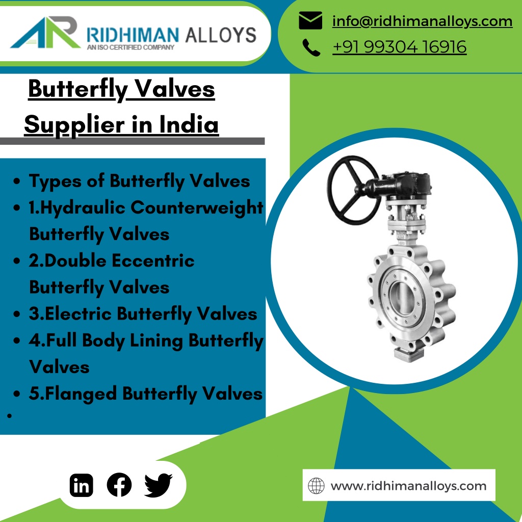 PPT - Ball Valves | Butterfly Valves | Gate Valves - Ridhiman Alloys ...